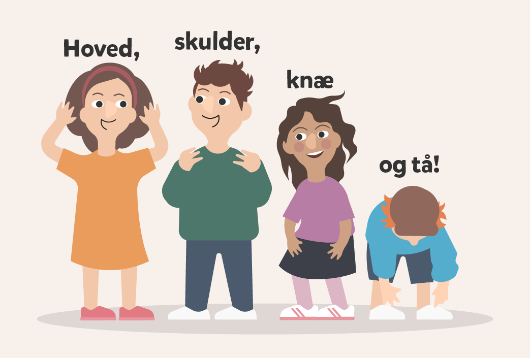 Hoved, skulder, knæ og tå