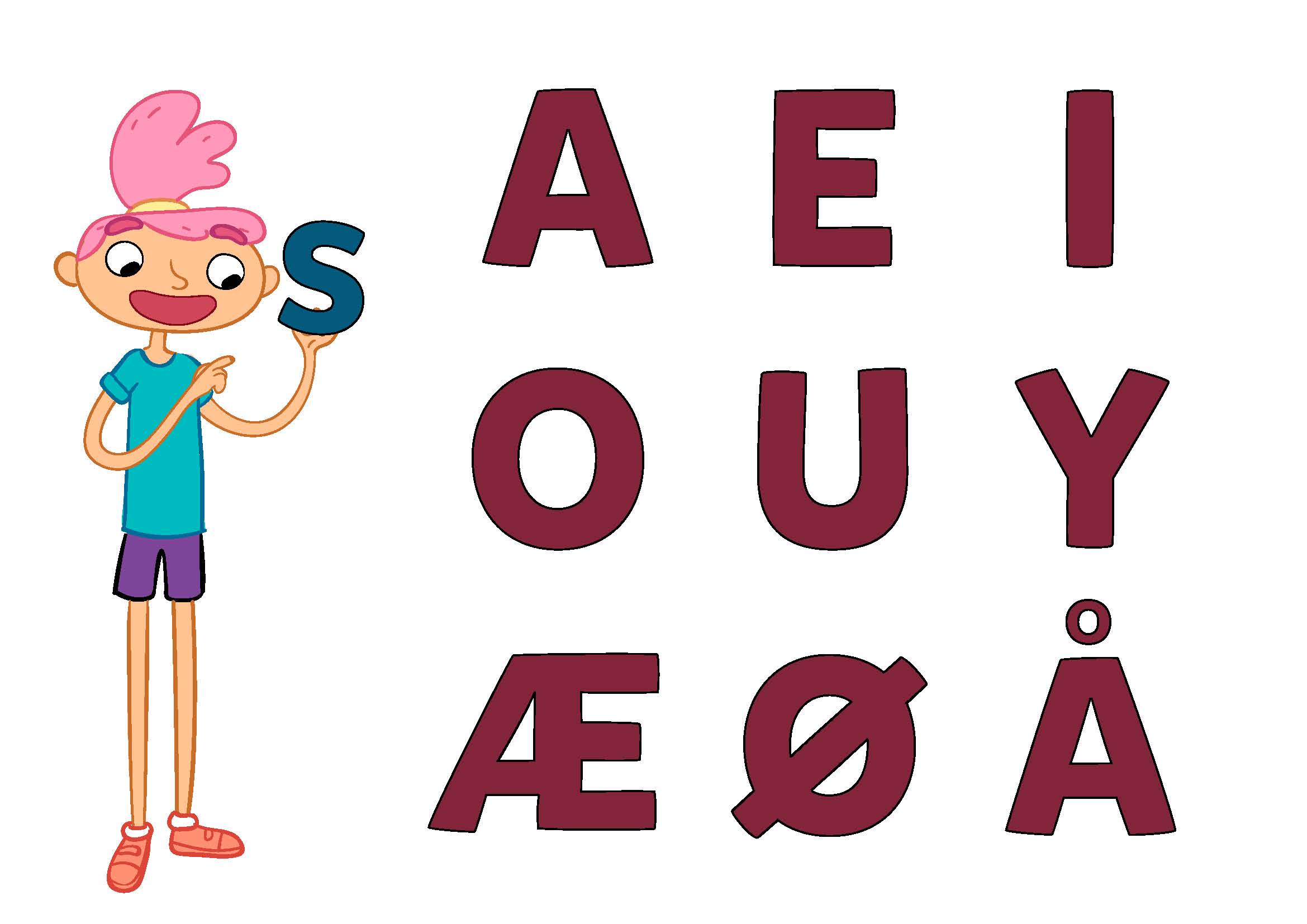 Syng med s-lyden og vokalerne